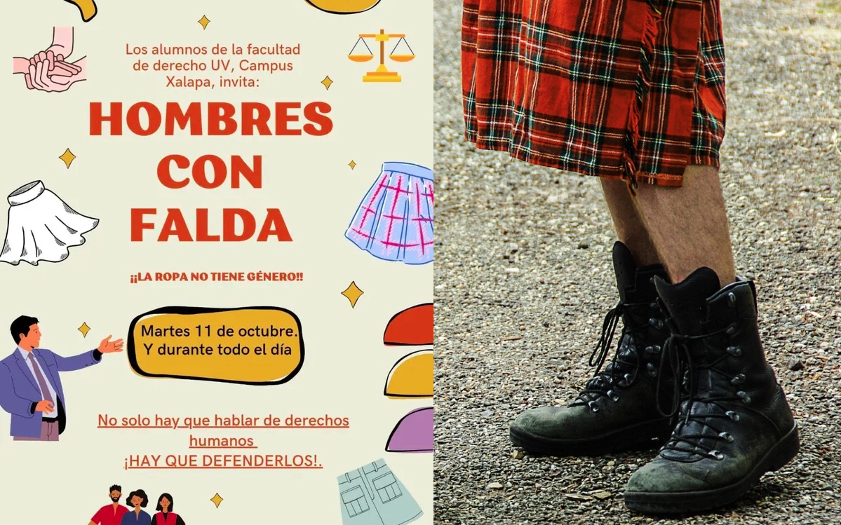 La ropa no tiene género: Alumnos de la UV se suman al experimento ‘’Hombres con Falda’’